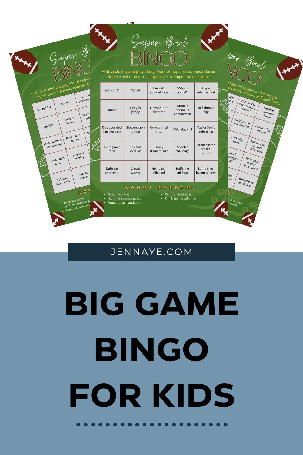 Free Super Bowl Printables: Bingo, Squares & Games for Kids