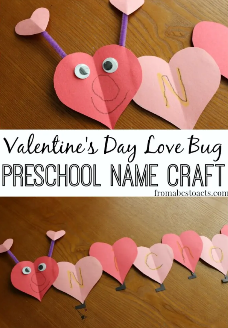 Toddler Valentine's Daycare & Preschool Craft Ideas