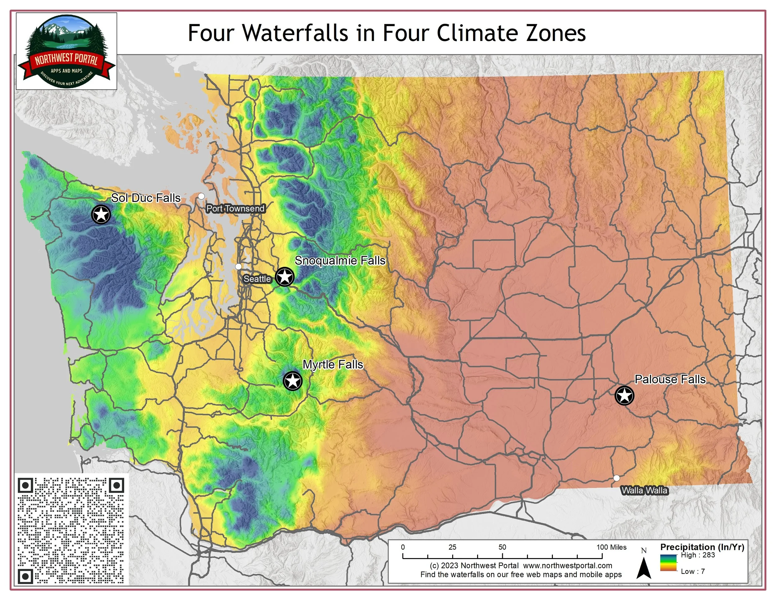 Discover Four Great Washington Waterfalls in Four Climate Areas ...