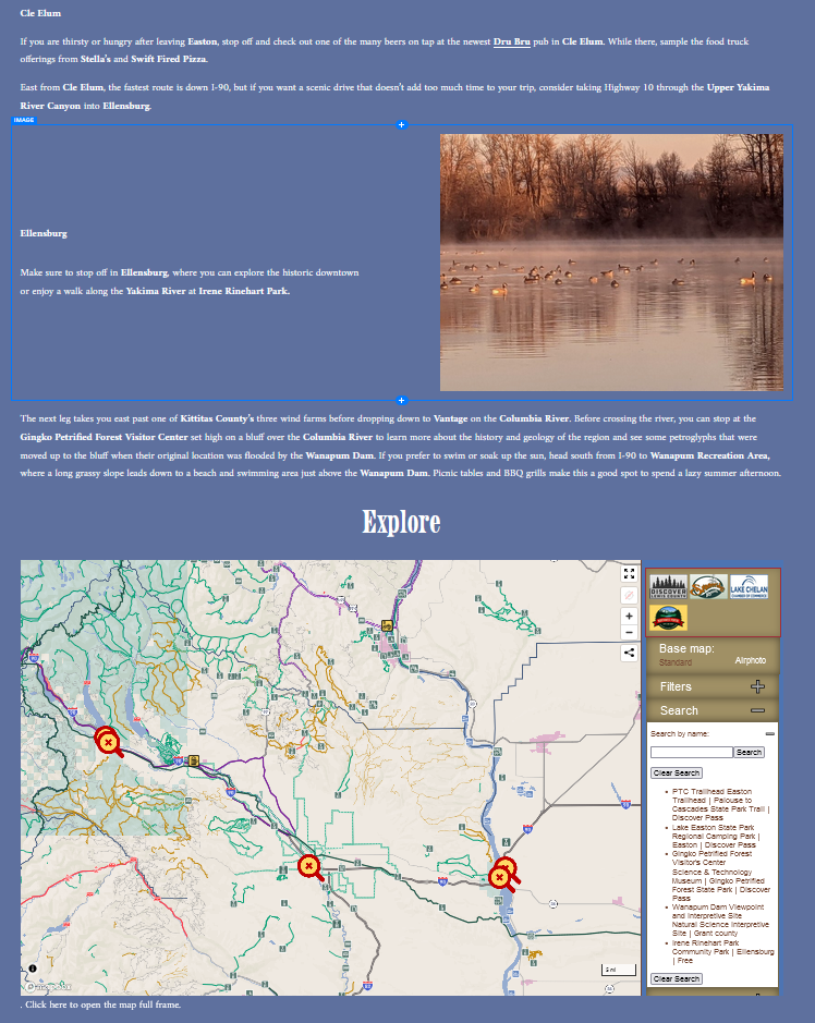 Help on using our Maps — Northwest Portal
