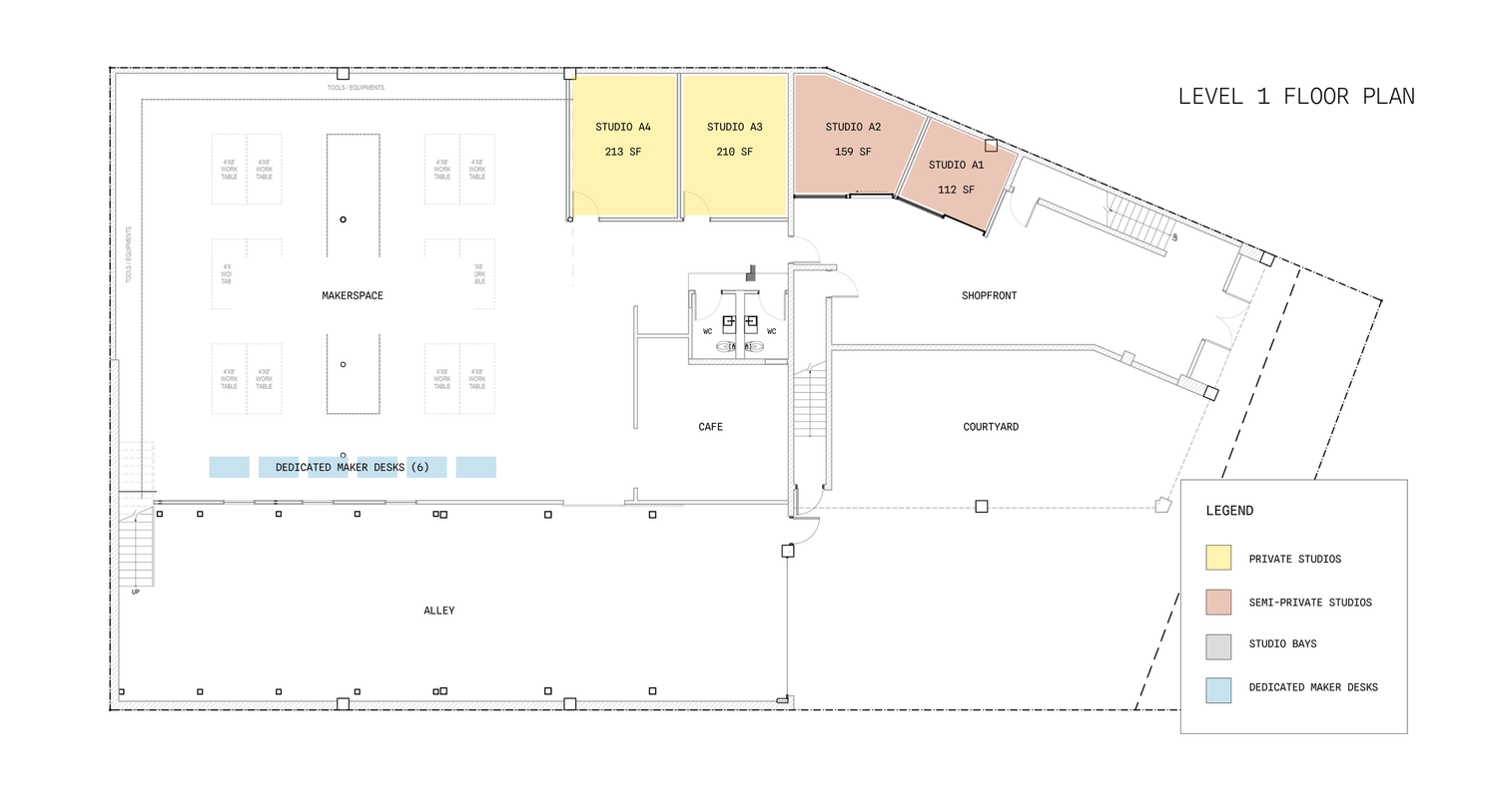 STUDIO FLOOR PLAN — OurSpace