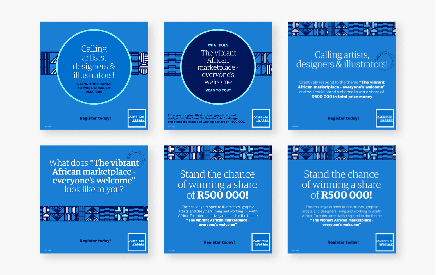 Amex ZA Graphic Arts Challenge — Breinstorm Brand Architects