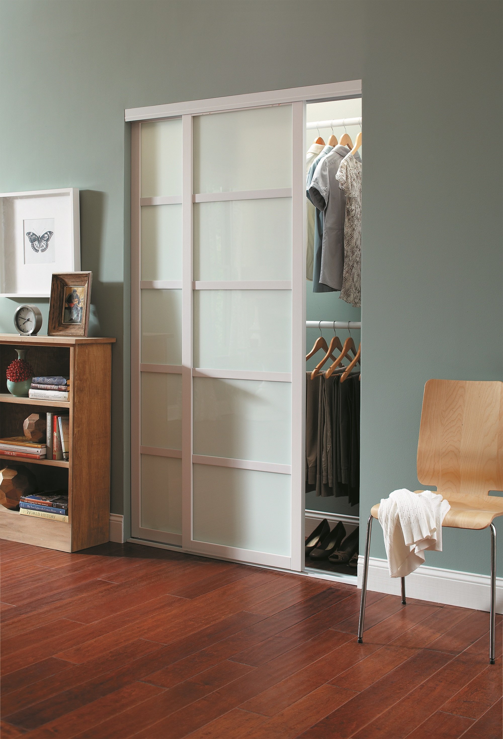 Elegant Glass Closet Doors by Interior Door & Closet Company