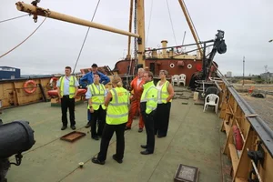 The SS Explorer - Leith, Edinburgh - National historic ship