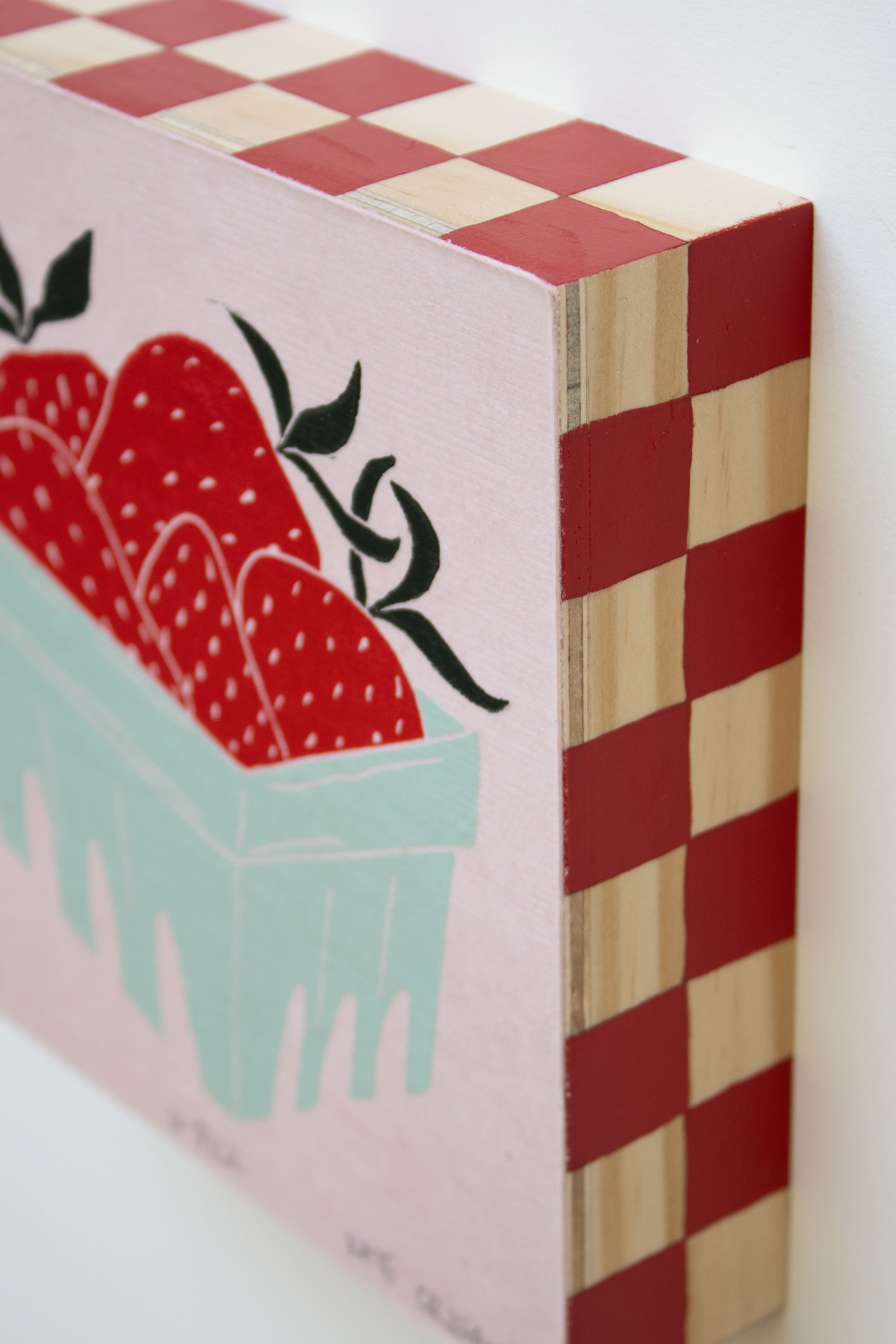 Swirl Cone Ice Cream Summer artwork Hand Carved Block Print Kate ...