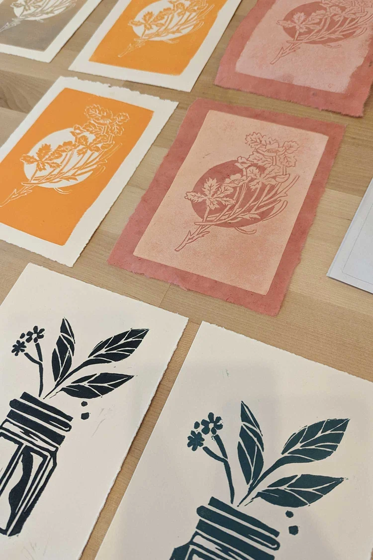 Printmaking Workshops at Makerspace — Kate Michelle Design