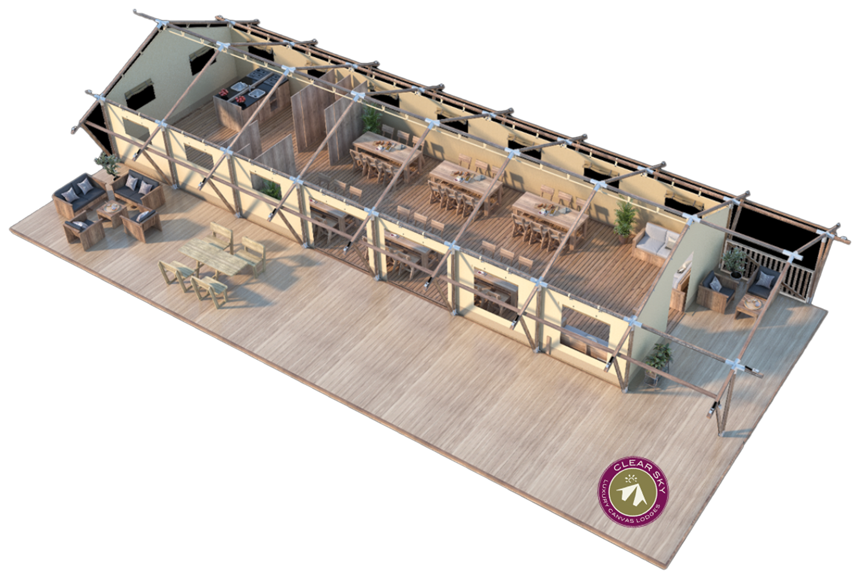 Event Safari Tent from Clear Sky, the glamping experts — Clear Sky