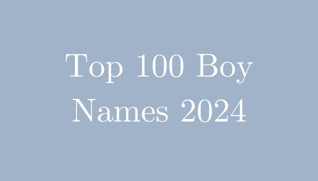 Top 100 Boy Names 2025 — Adored Names