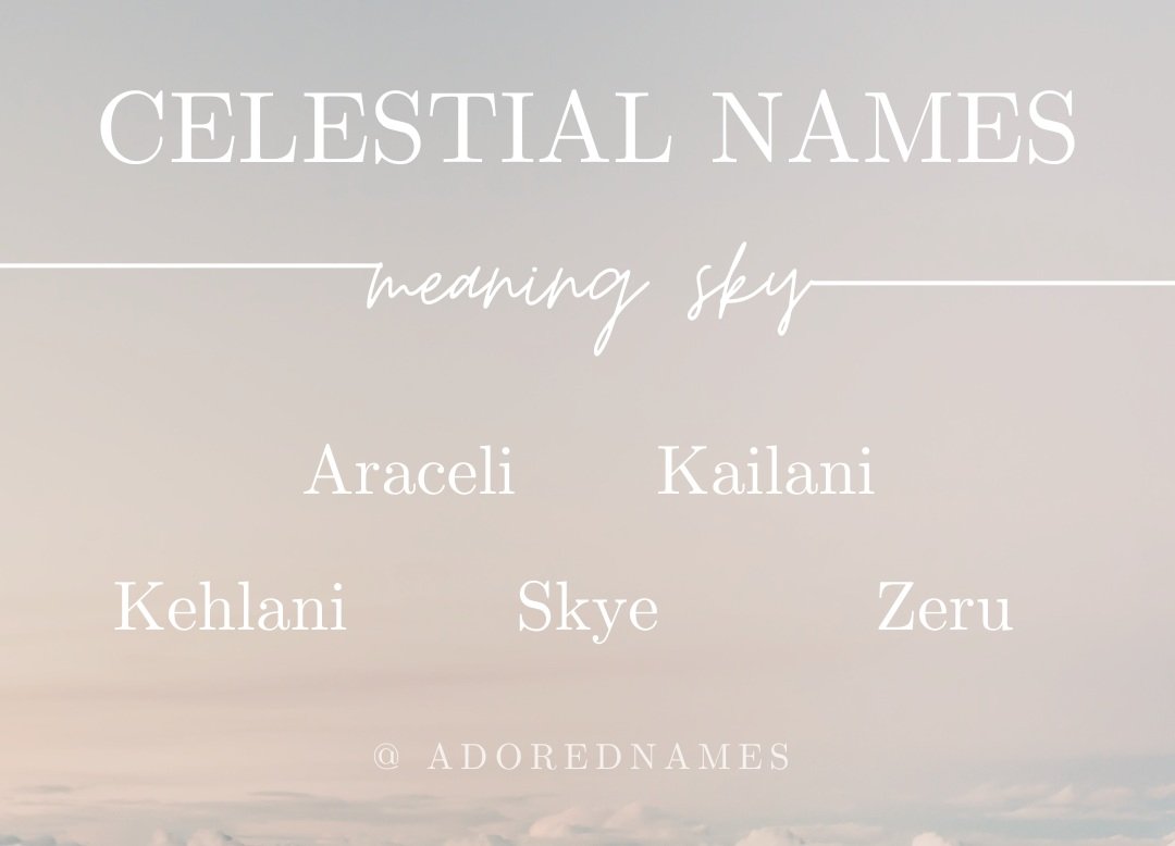 Astronomy Names And Their Meanings — Adored Names