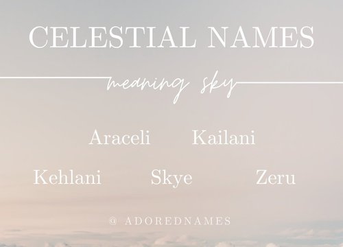 Astronomy Names And Their Meanings — Adored Names