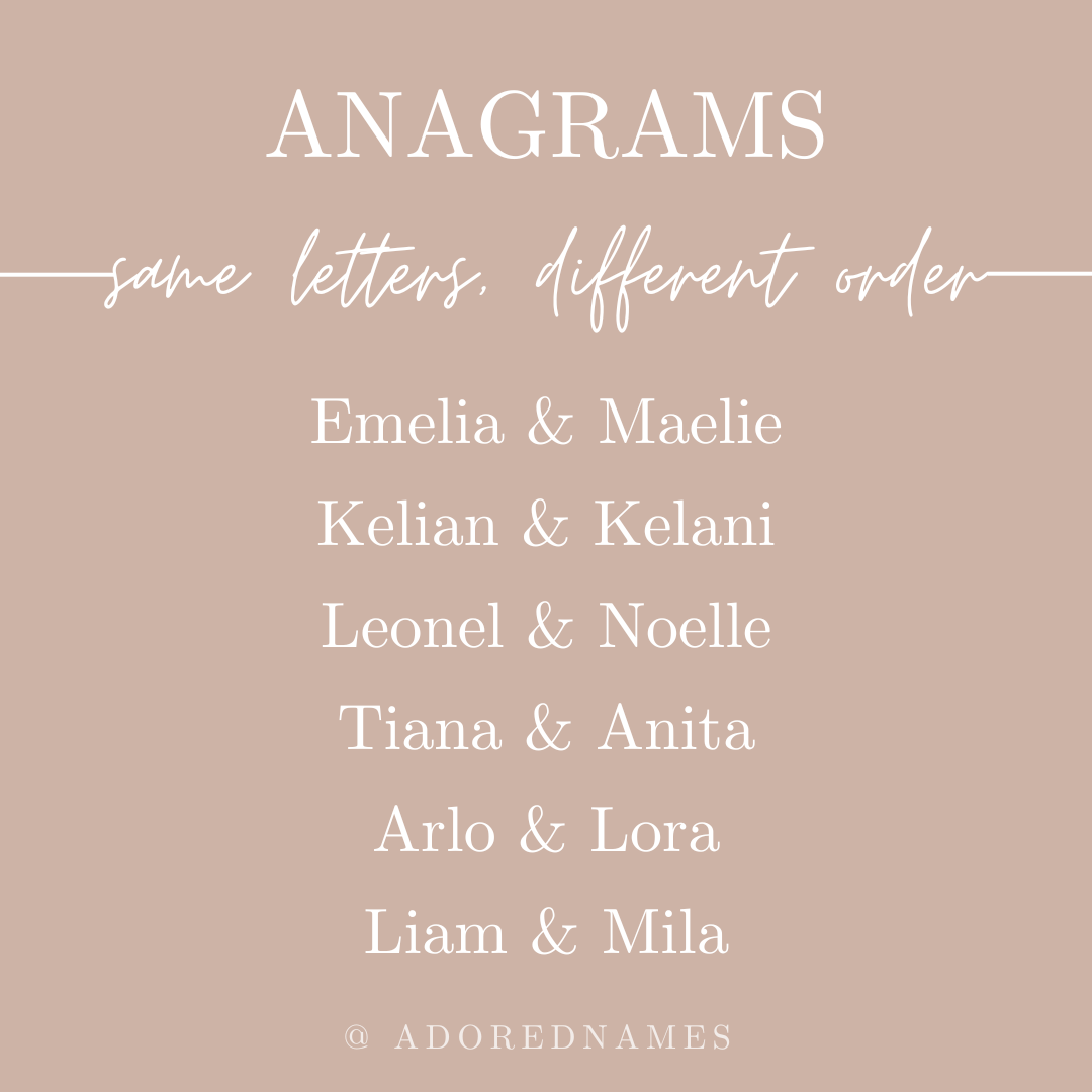 Anagram Names — Adored Names