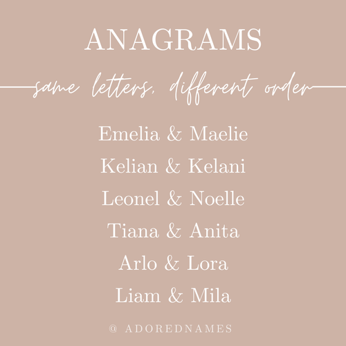 Anagram Names — Adored Names