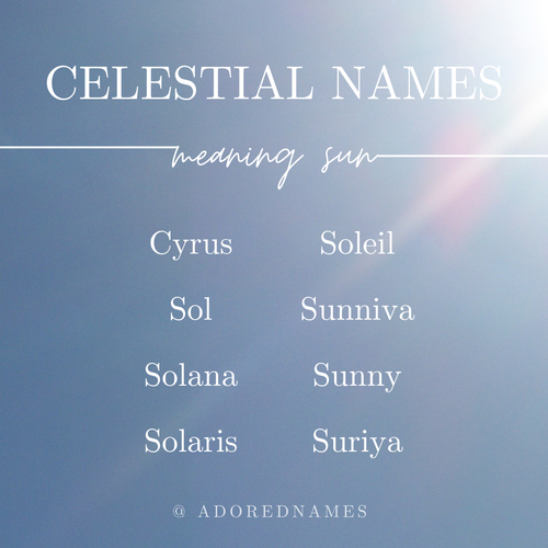 Astronomy Names And Their Meanings — Adored Names