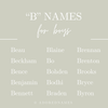 Names For Boys That Start With B — Adored Names