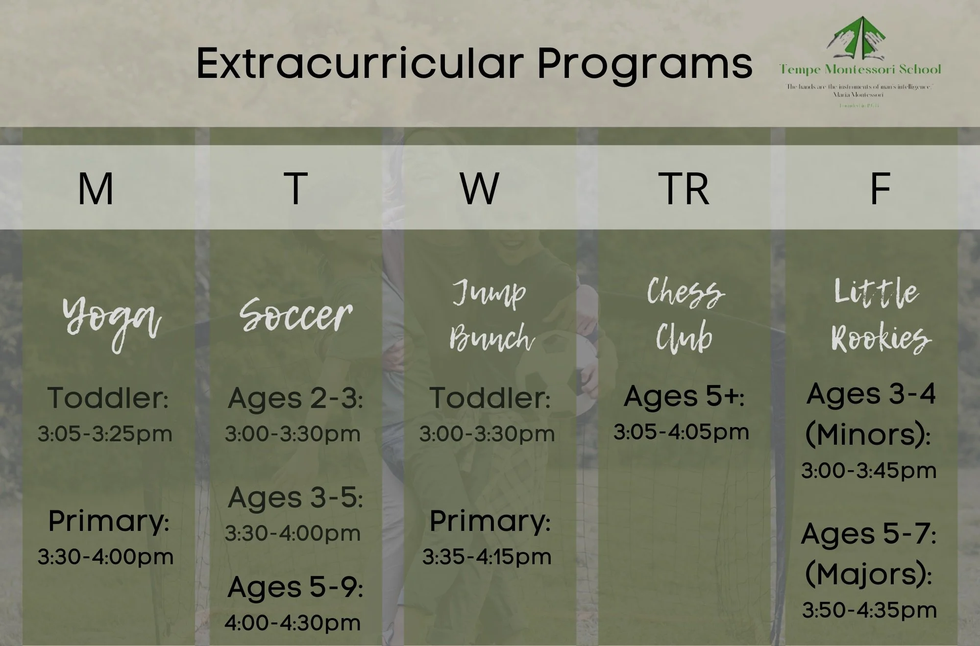 Montessori Programs — Tempe Montessori School
