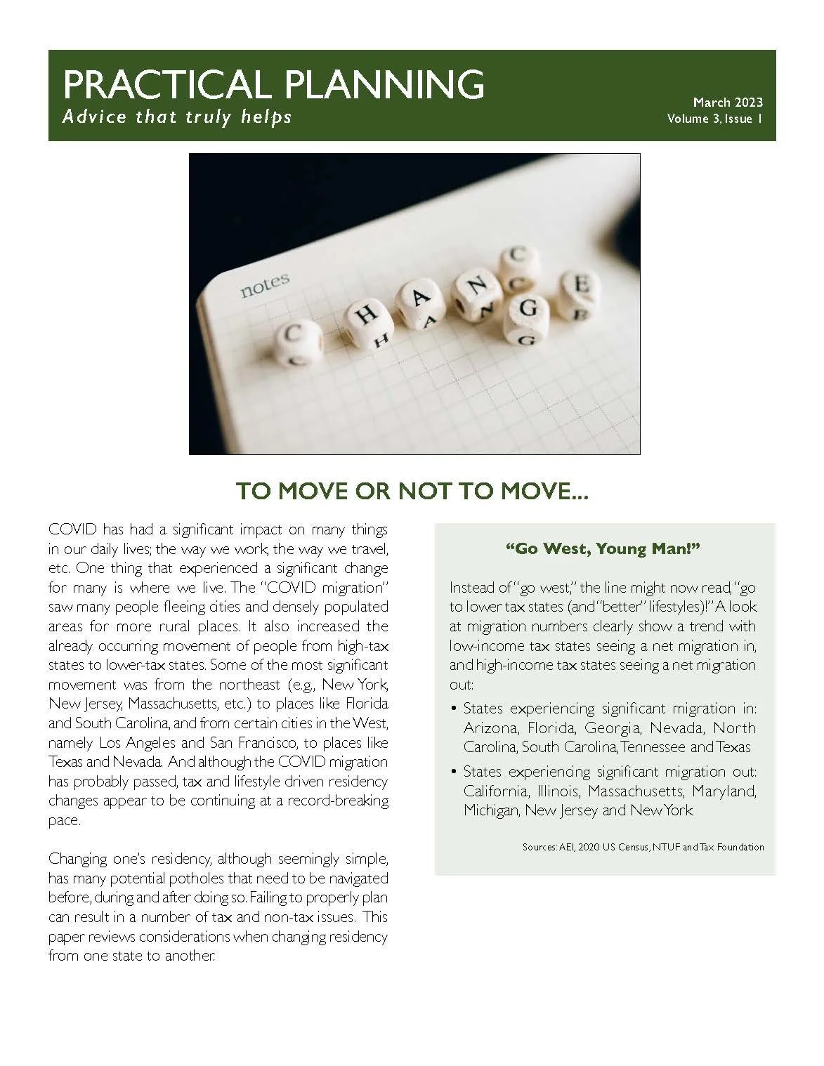 Gallery 1 — Planning Advisory Services