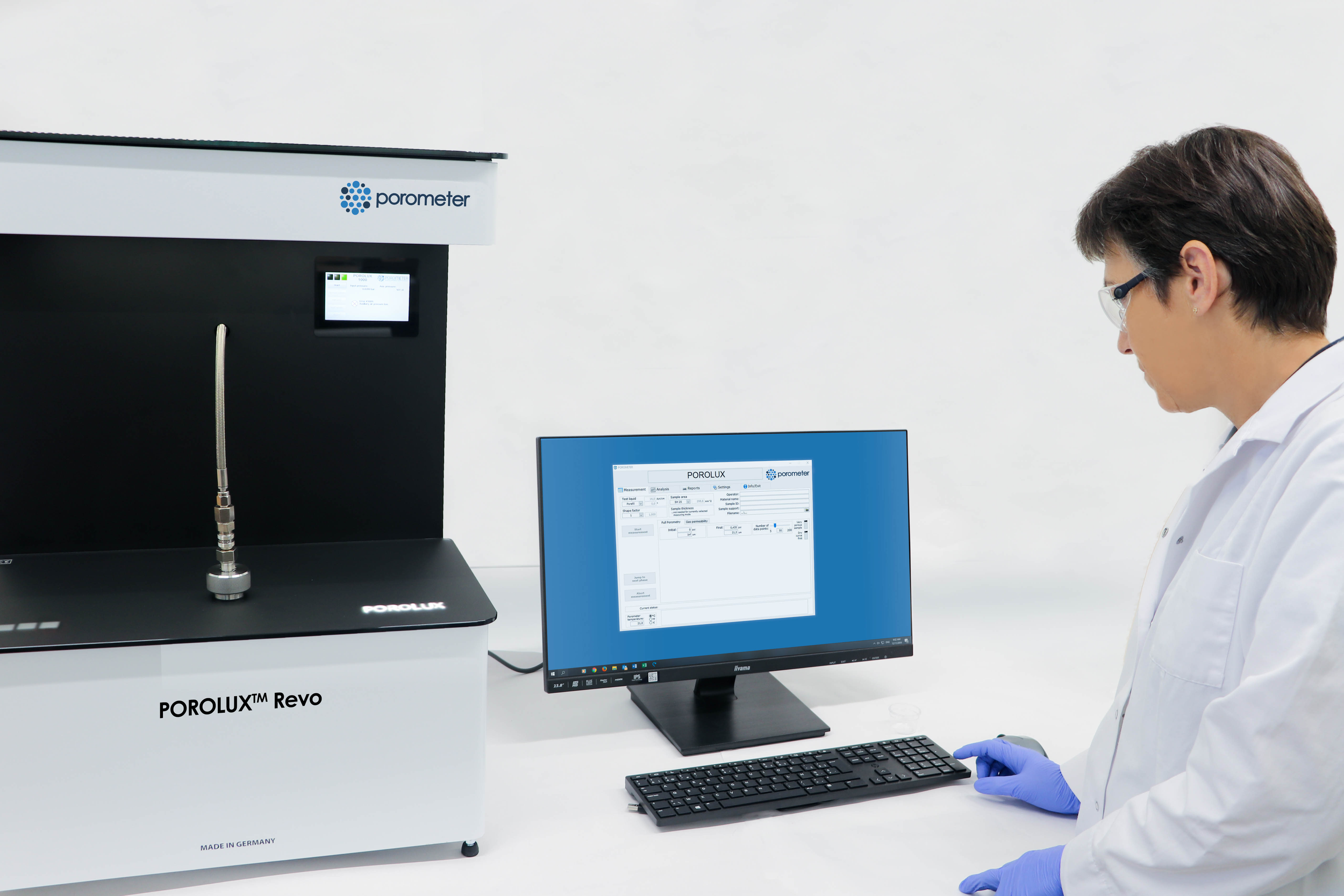 Porometer - pore size distribution and capillary flow porometry measurement