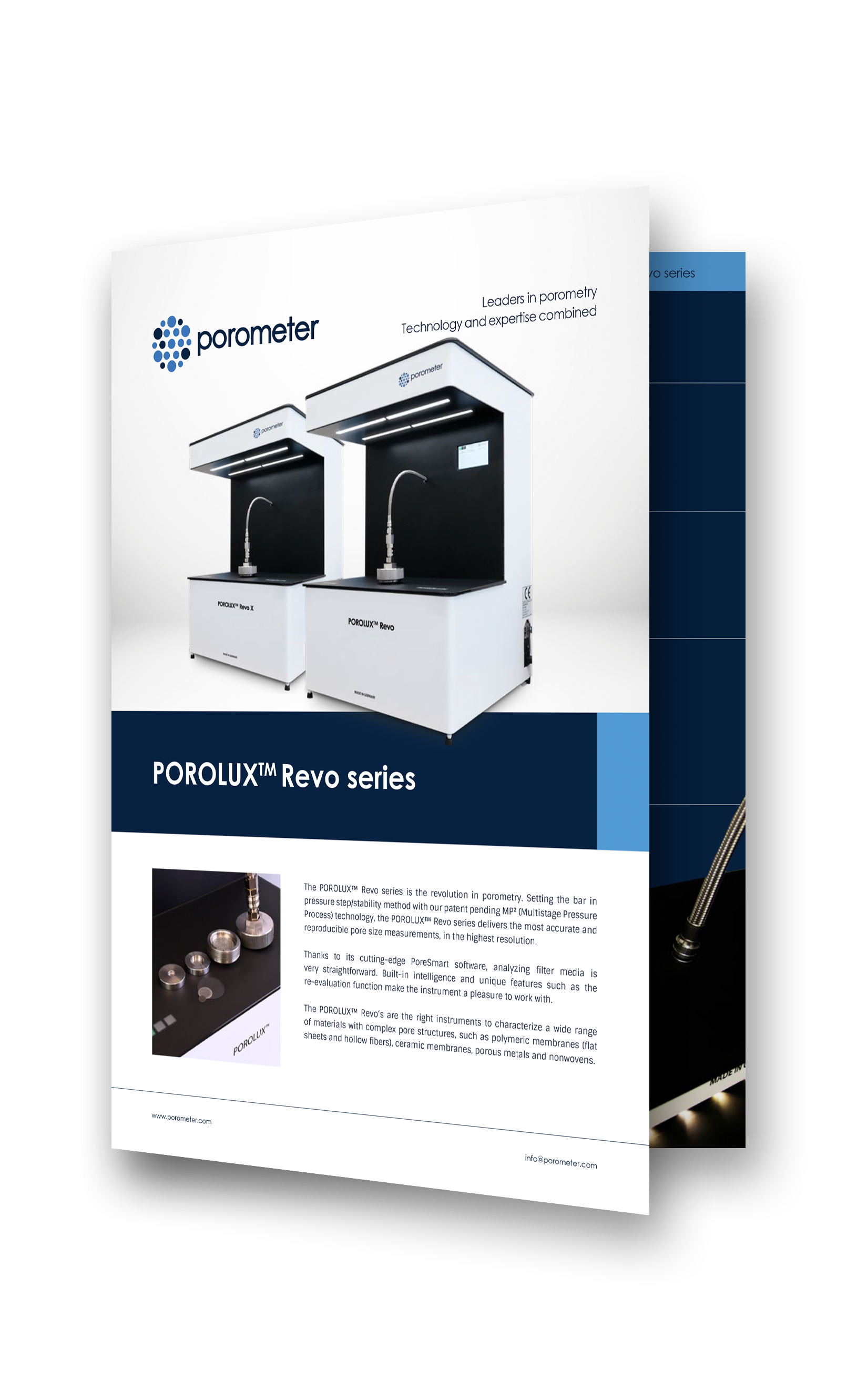 Porometer - pore size distribution and capillary flow porometry measurement