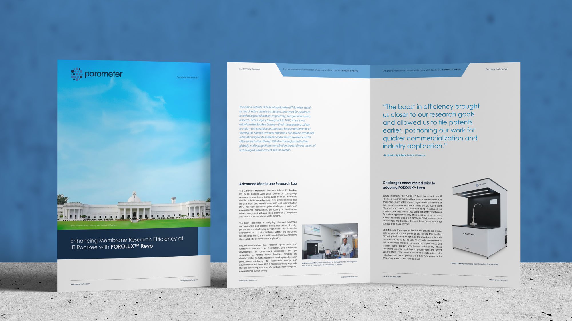 Porometer - pore size distribution and capillary flow porometry measurement