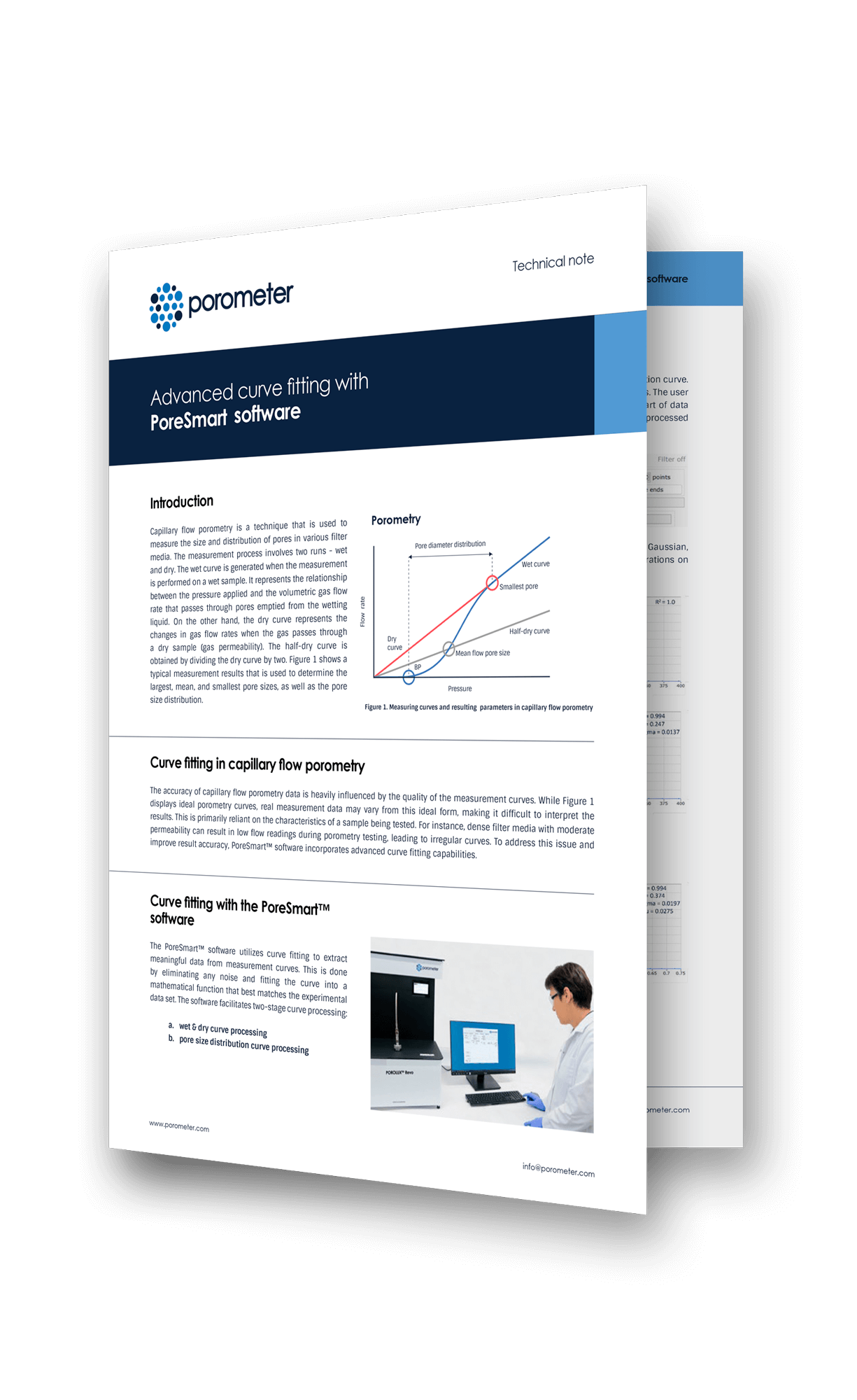 Porometer - pore size distribution and capillary flow porometry measurement