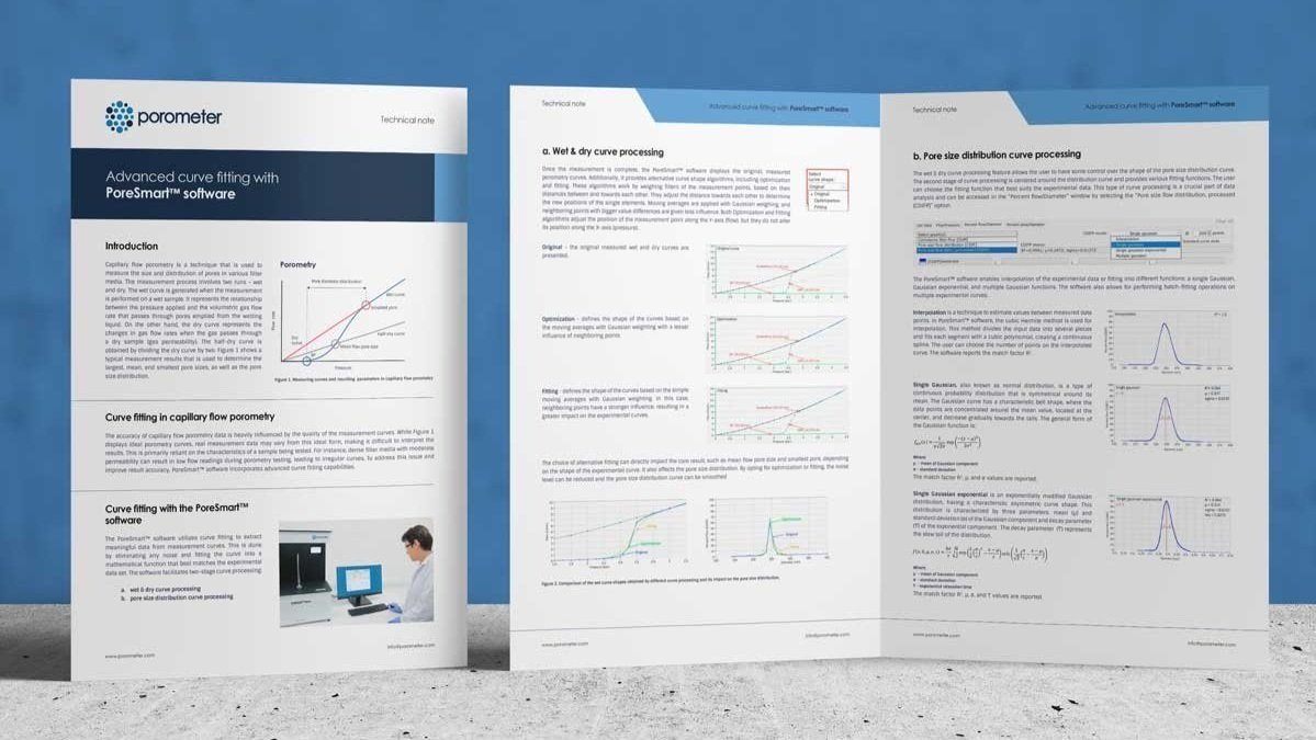 Discover Advanced Curve Fitting in the PoreSmart Software — Porometer | Leaders in Porometry ...