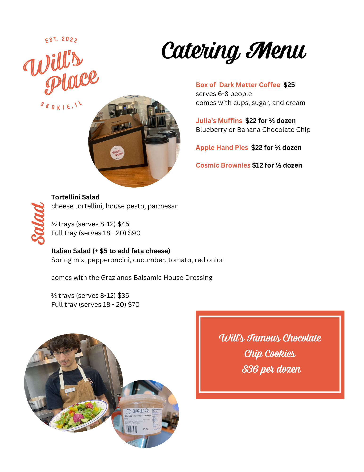Catering — Will's Place