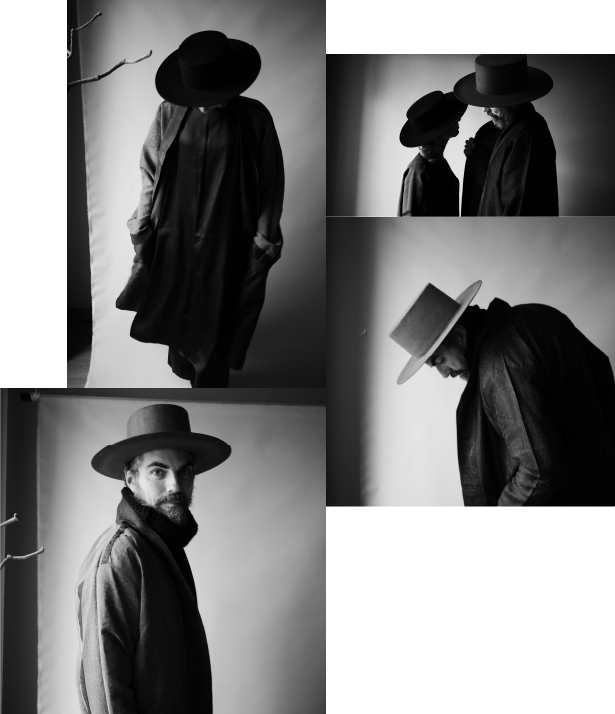 Dressed to Wear Many Hats — Noir Mud silk