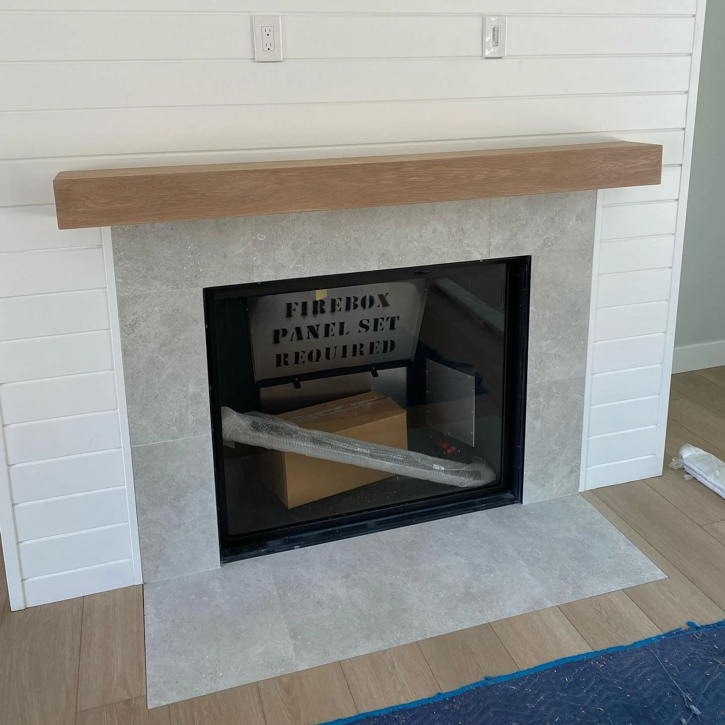 White Oak Fireplace Mantle — K. Sexton Design