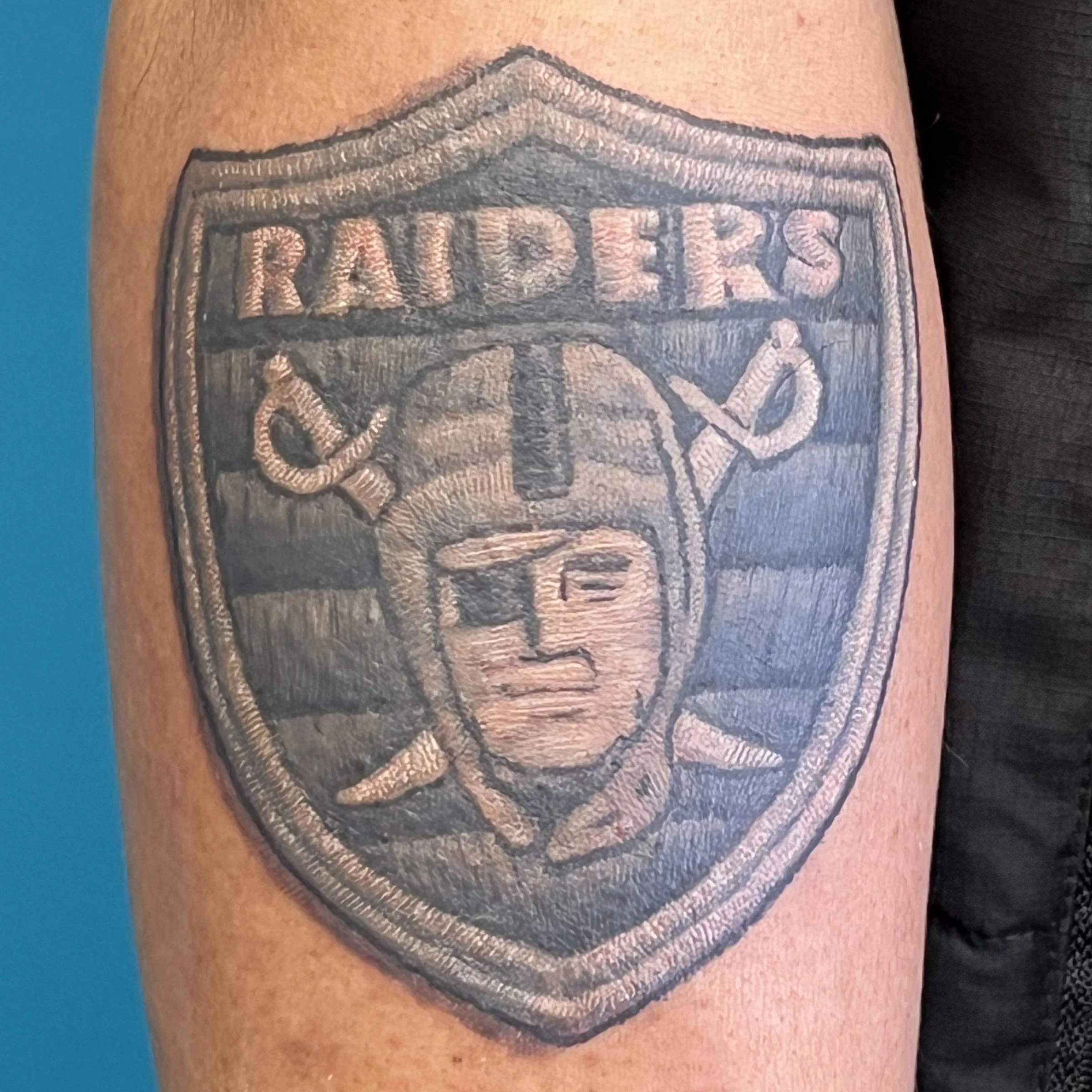 Raiders Logo Tattoo