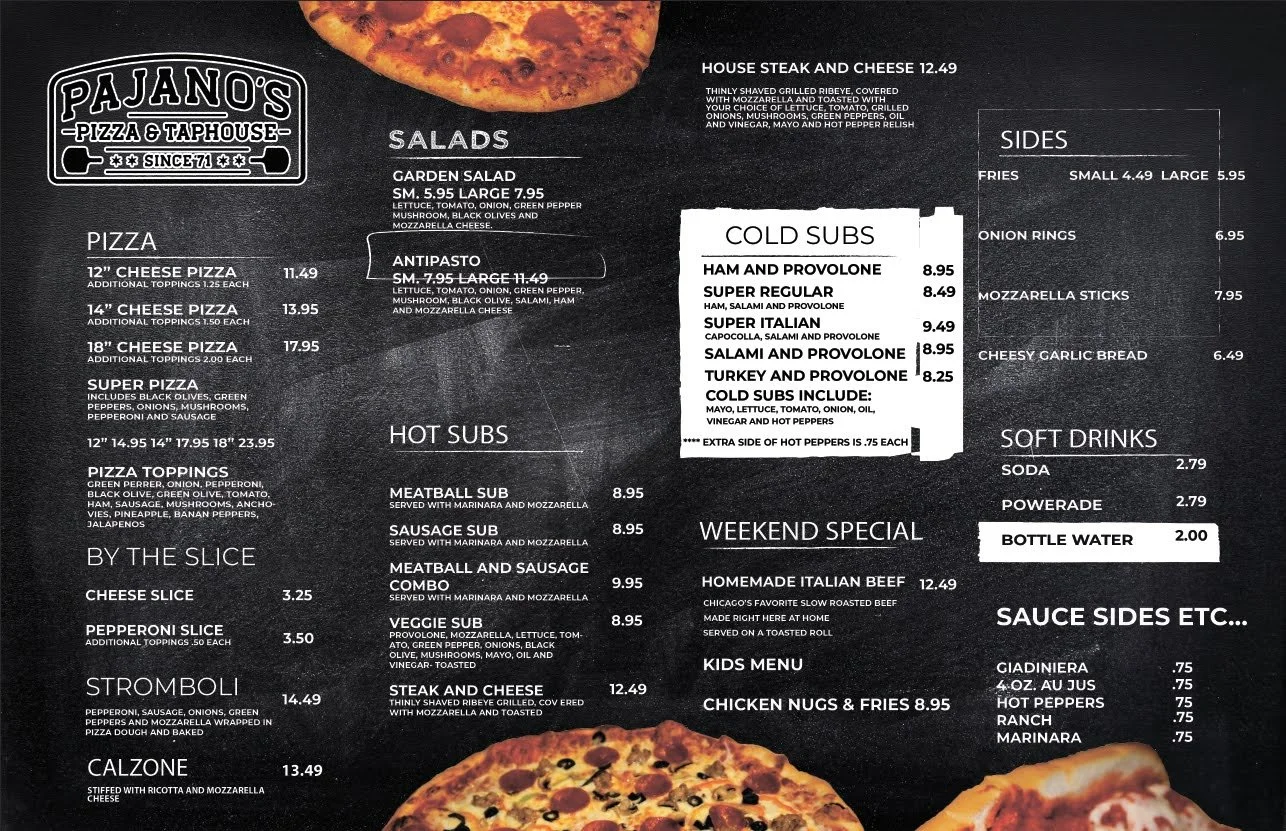 Menu — Pajanos NRB