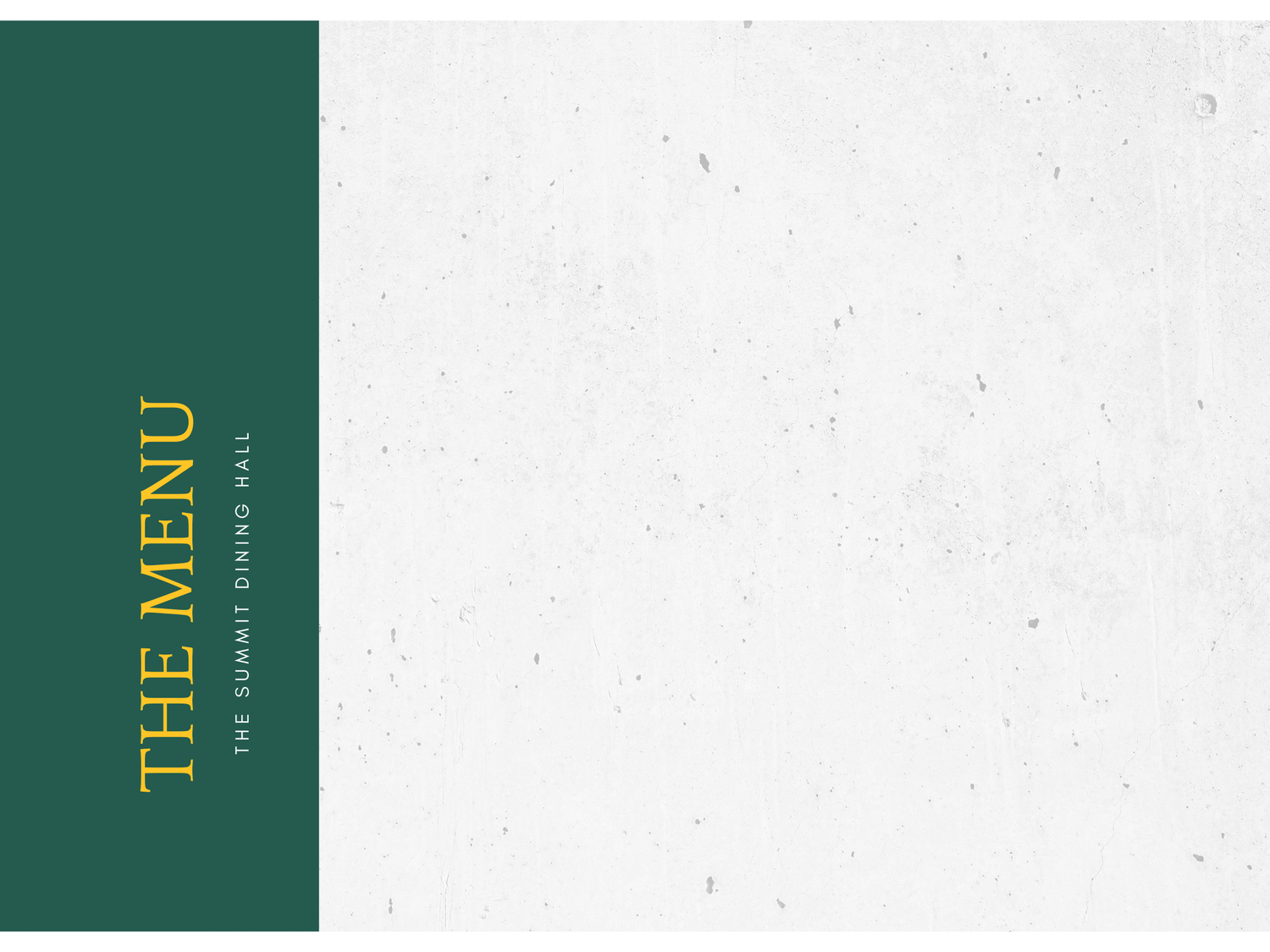 The Summit Menu — LMC Dining