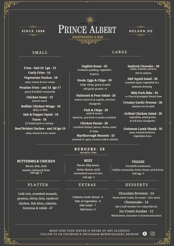 Bar and Kitchen — The Prince Albert