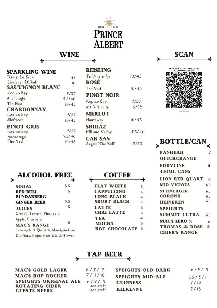 Bar and Kitchen — The Prince Albert