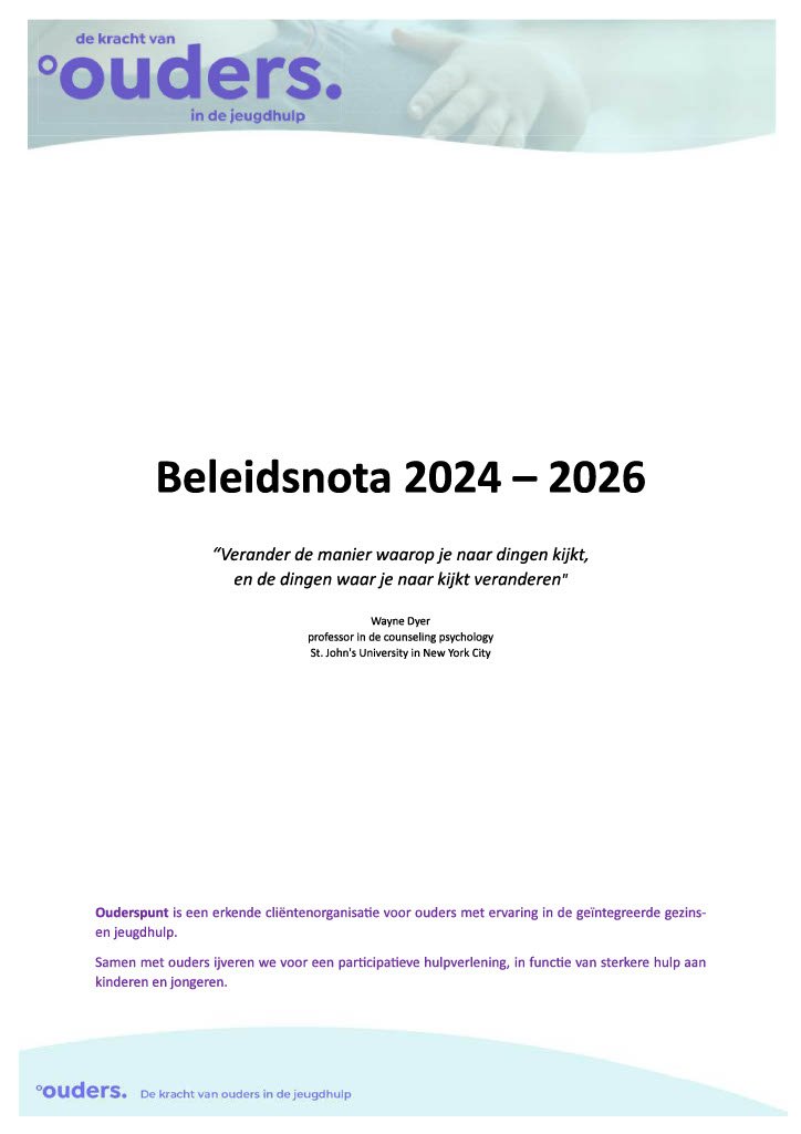 Beleid — Ouderspunt