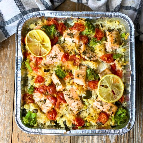 Lemony Salmon & Rice Casserole — FindingMyFierce