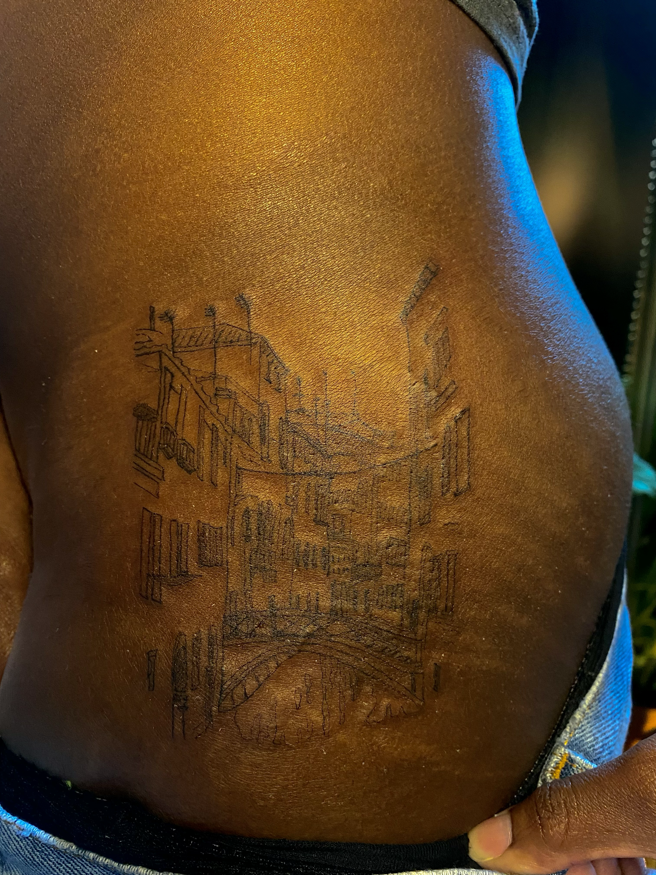 Nas Stomach Tattoos