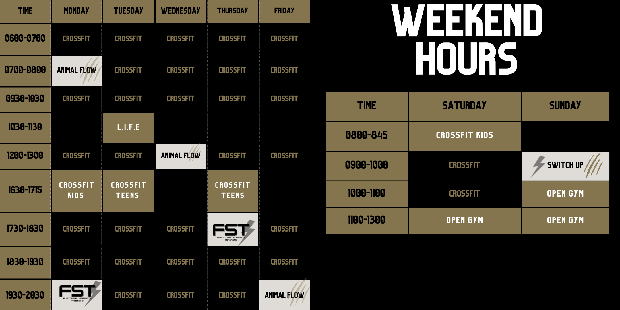 SERVICES — CrossFit Monarch Chippenham