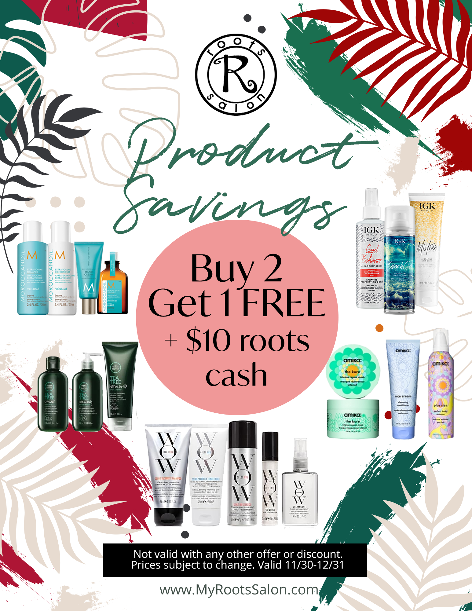 Roots Salon Specials — Roots Salon