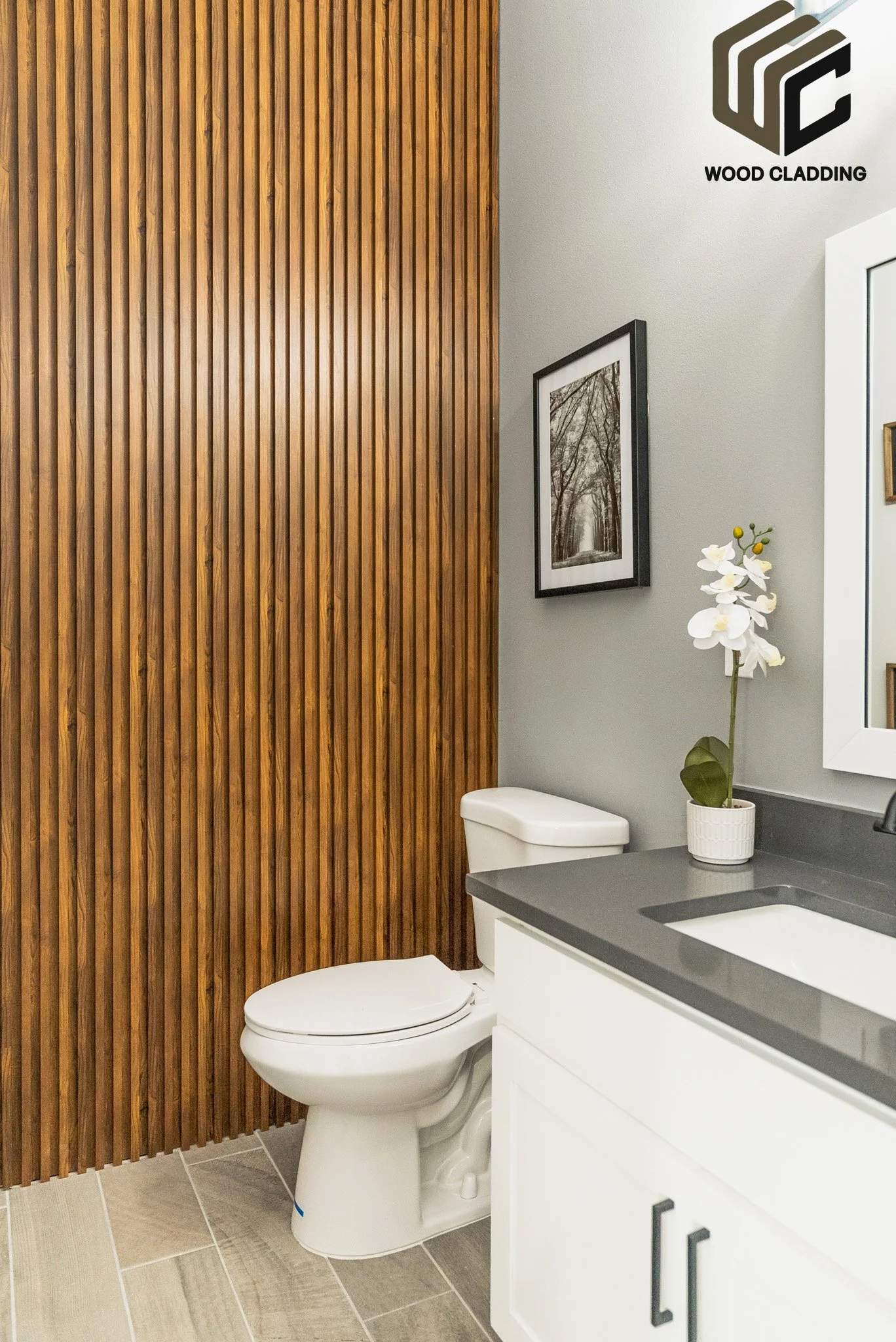 Charcoal Interior Wood Cladding Panel | Wood Cladding