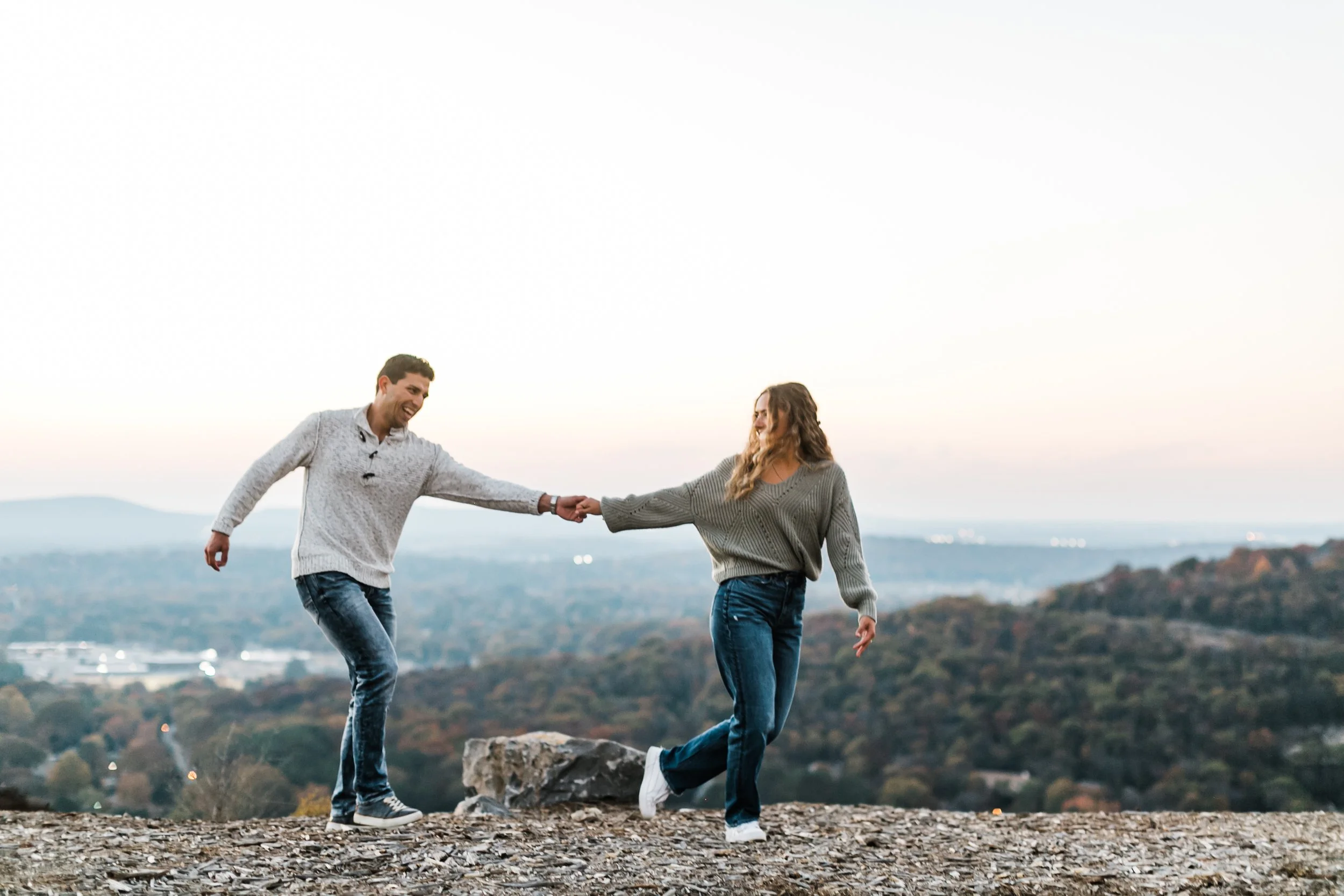 mountaintop huntsville engagement session | hannah from alabama ...