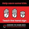 Global Hand Sign — Handing the Shame Back