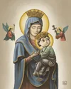 Illustration: Our Lady of Perpetual Help — Kevin Lo