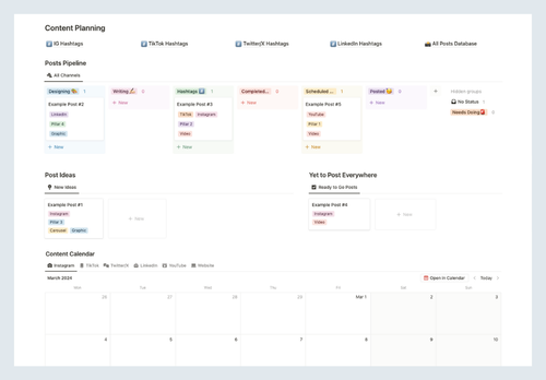 Science Content Creator Notion Template | Pitch Science