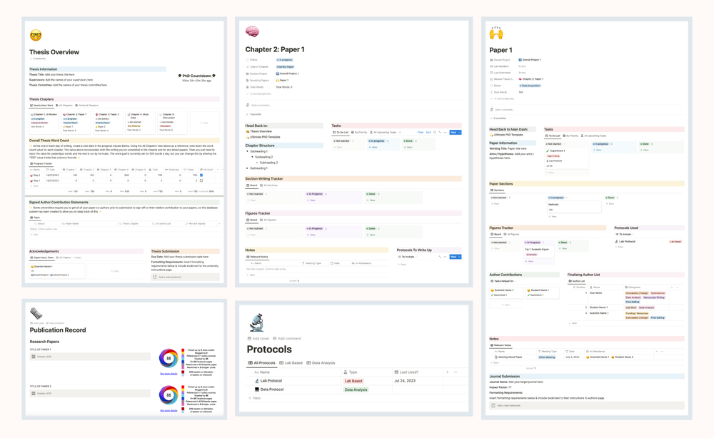 Ultimate PhD Notion Template | Pitch Science