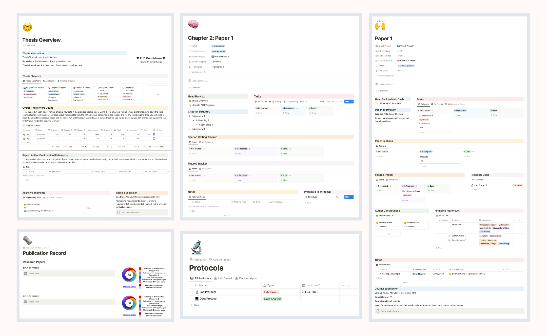 Ultimate PhD Notion Template | Pitch Science