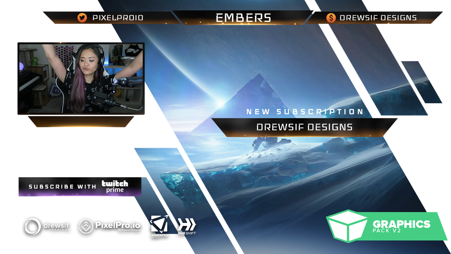 Premium Graphics For Your Live Stream Or Content — PixelPro.io