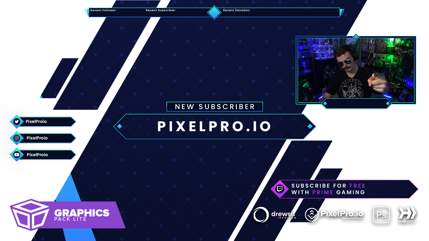 Premium Graphics For Your Live Stream Or Content — PixelPro.io