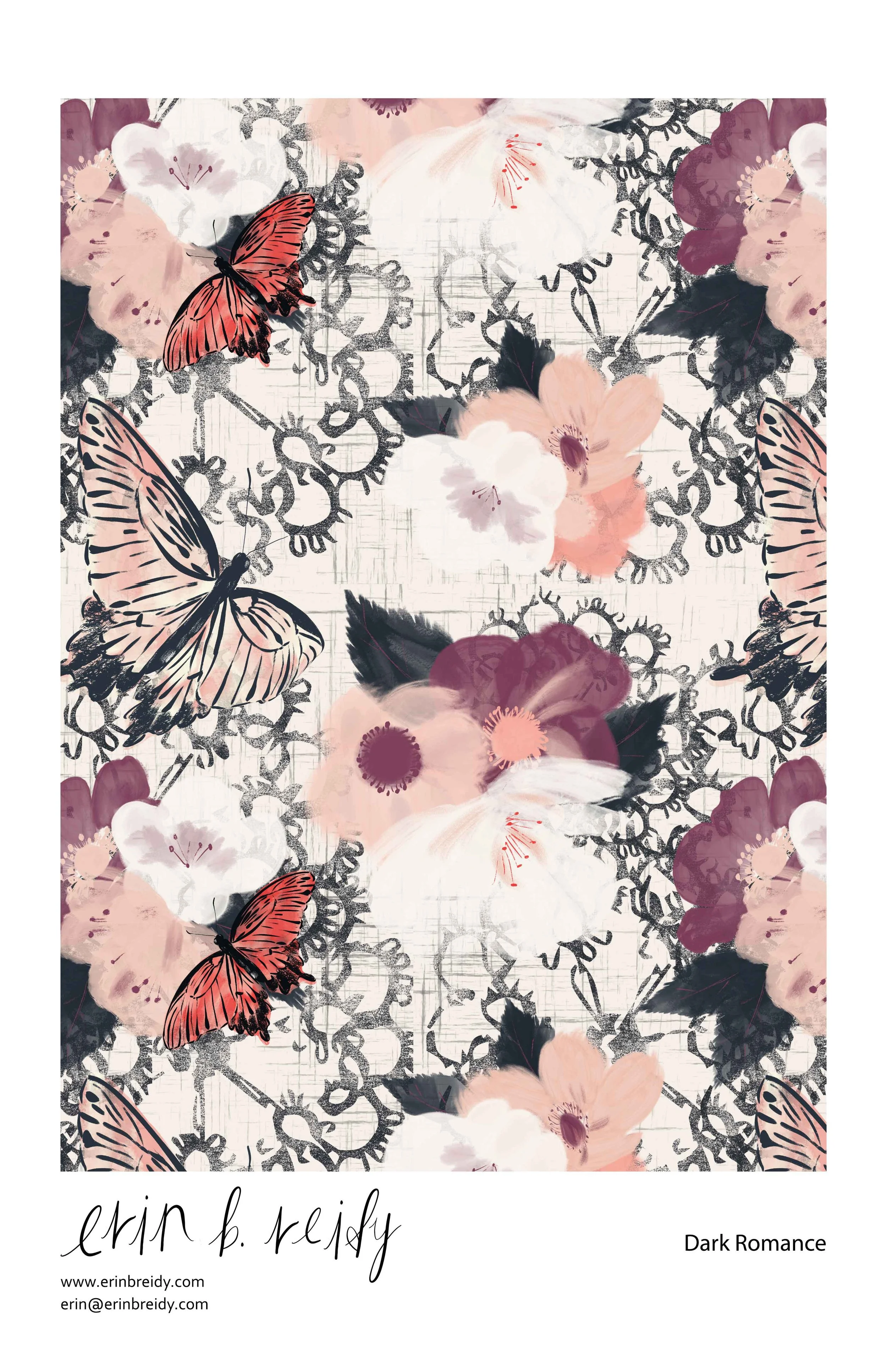 Dark Romance — Erin B. Reidy, Surface Pattern Design and Illustration