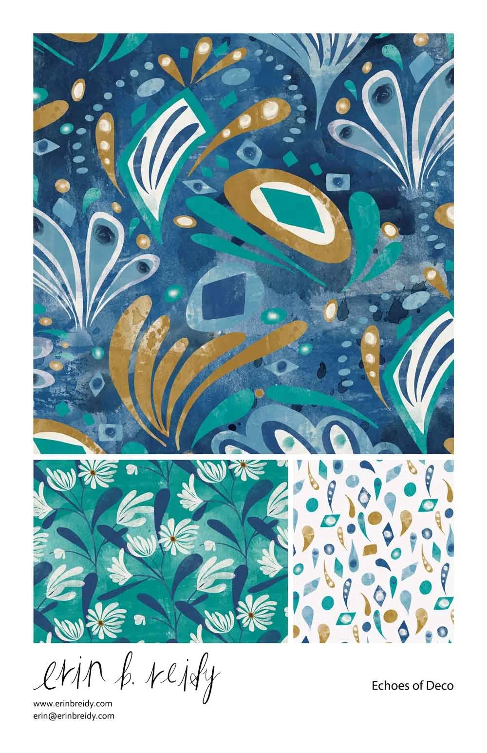 Echoes of Deco — Erin B. Reidy, Surface Pattern Design and Illustration