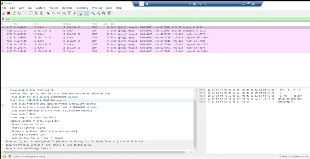 Capturing Network Traffic with Wireshark in Microsoft Azure — Amechi